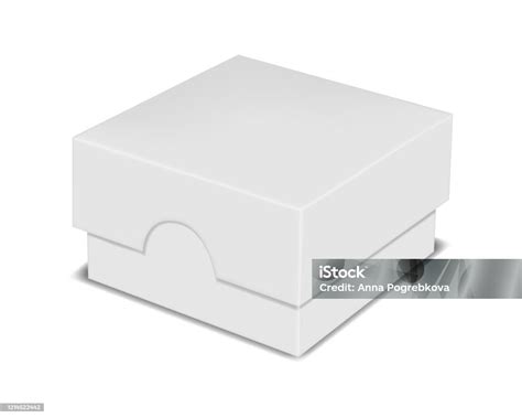흰색 사각형 골판지 상자 현실적인 벡터 모형 백서 포장 모형 상자에 대한 스톡 벡터 아트 및 기타 이미지 상자 시계 형판 Istock