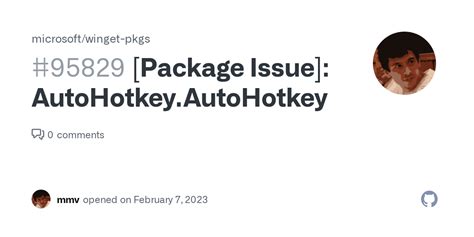 Package Issue AutoHotkey AutoHotkey Issue Microsoft Winget Pkgs GitHub