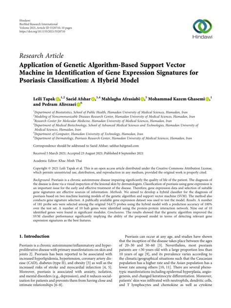 Pdf Application Of Genetic Algorithm Based Support Vector Machine In