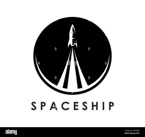 Spaceship Icon Of Rocket Launch Vector Spacecraft Astronomy And Galaxy Explore Rocket