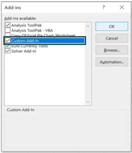 Add Ins In Excel How To Add Enable Disable Step By Step