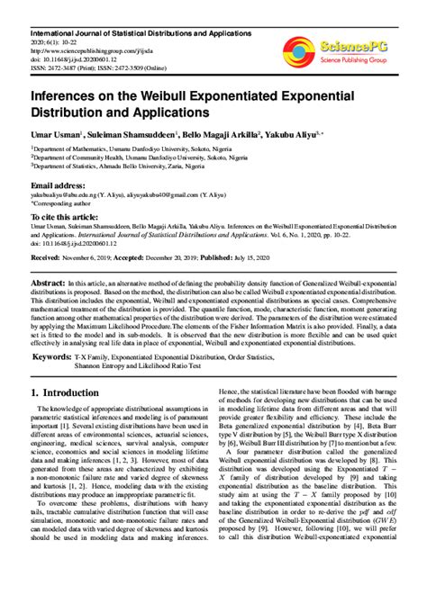 Inferences On The Weibull Exponentiated Exponential Distribution And Applications