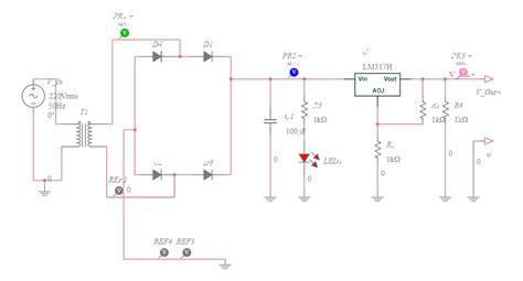 lab04 lm317 voltage regulator circuit multisim live