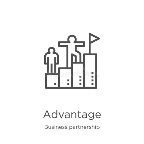 Advantage Line Icon Concept Advantage Vector Linear Illustration