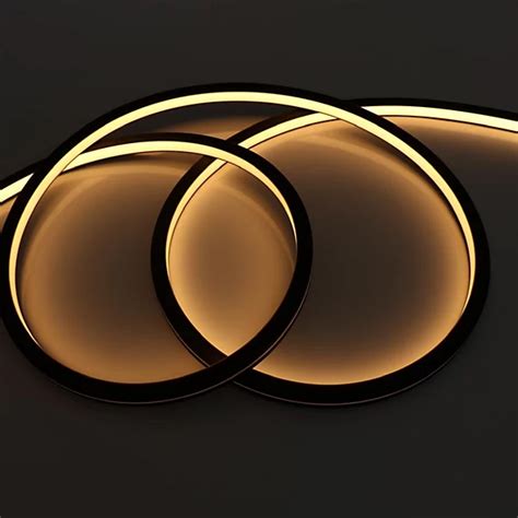 Black Led Flexible Cuttable Lights For Acoustic Slat Panels 3 Pack