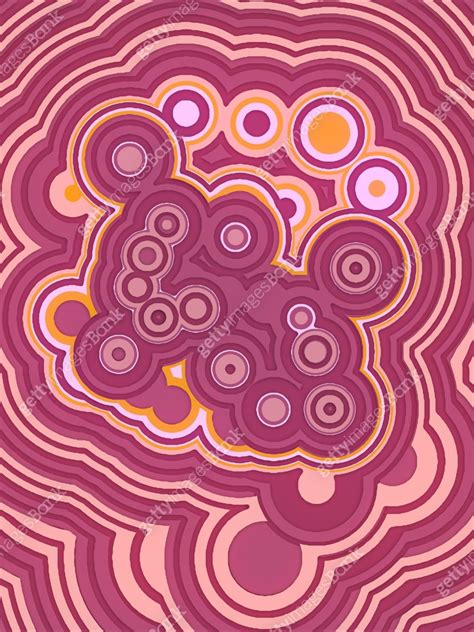 Radio Waves Of Diverging Circles Pattern Abstract Composition 3d