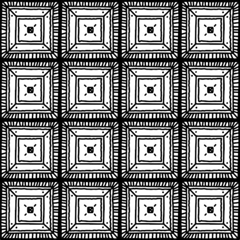 Premium Vector Ornamented Black And White Squares Monochrome Decorative Squares Seamless