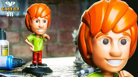 Shaggy Chibi Stl For 3d Printing Chibistl 3dxm 3d Model 3d Printable