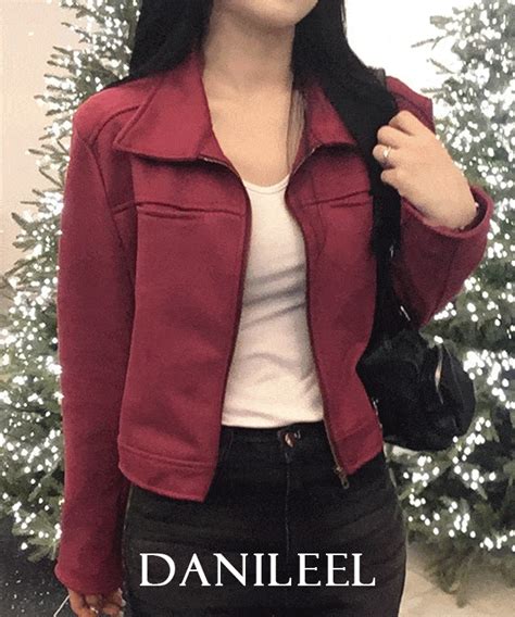 당일🚀🔥백핀턱 세미크롭 스웨이드자켓[y2k점퍼 키작녀 통통빅사이즈 오버핏아우터 숏무스탕 와인레드 가죽잠바 라이더집업 겨울겉옷 대학생패딩 수학여행수련회 하객룩 졸업식 에이블리