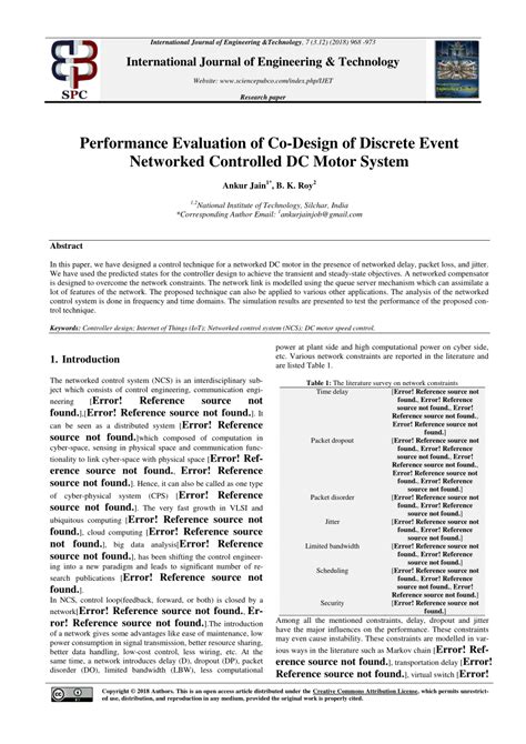 Pdf Performance Evaluation Of Co Design Of Discrete Event Networked