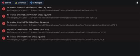 adding a declaration of a delegate to an entity class breaks the