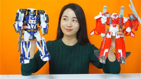 또봇v 장난감 캡틴폴리스 레스큐 와이 경찰차 소방헬기 변신로봇 장난감 Youtube