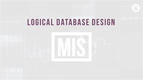 Logical Database Design Youtube