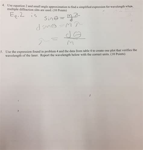 Use Equation And Small Angle Approximation To Chegg