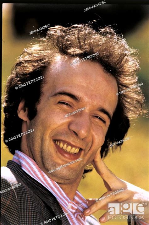 Portrait Of Roberto Benigni Smiling Portrait Of Italian Actor And