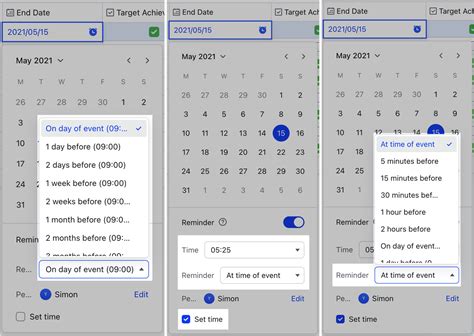 use date fields in base