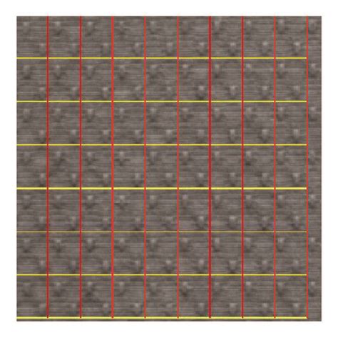 lattice segmentation a box patterned fabric b star patterned