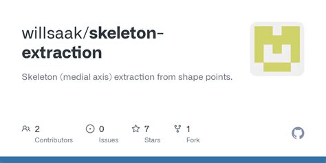Github Willsaakskeleton Extraction Skeleton Medial Axis