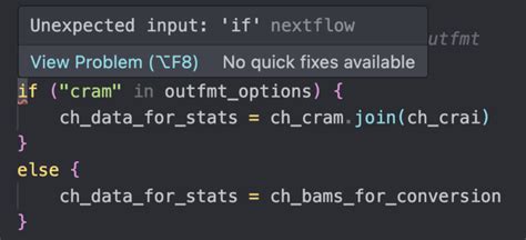 Nextflow Extension Code Formatting Breaking My Code Ask For Help
