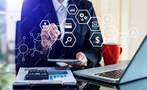 Premium Photo Coding Software Developer Work With Augmented Reality