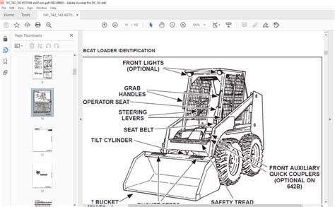 Bobcat 741 742 743 743 Ds Loader Operation And Maintenance Manual 6570166 Pdf Download