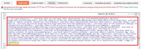√ Tutorial Cara Membuat Tabel Responsive Di Blog