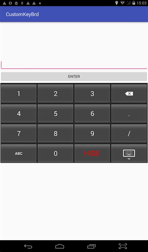 Android Design And Implement An Enter Button In A Custom Keyboard