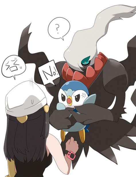 Dawn Piplup And Darkrai Pokemon And 1 More Drawn By Uniunnny Danbooru