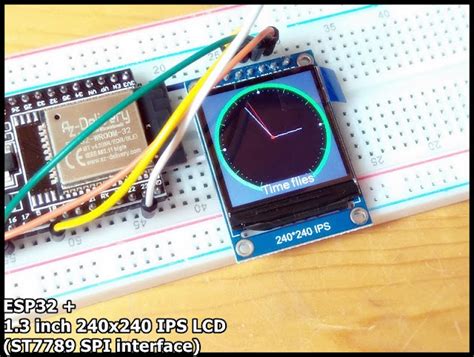 Arduino Er Esp32 13 Inch 240x240 Ips Lcd St7789 Spi Interface Using Tftespi Library