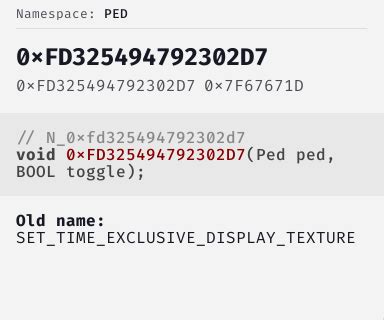 N 0xfd325494792302d7 FiveM Natives Cfx Re Docs