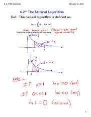 Understanding Natural Logarithms: Properties and Applications | Course Hero