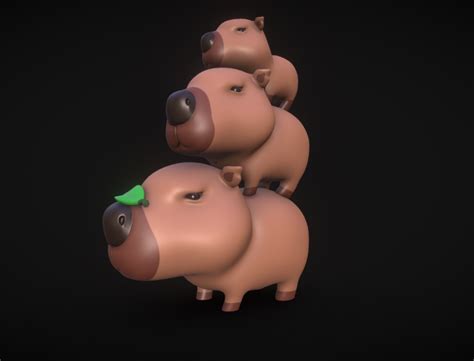 Stl File Capybara Stacked 🐉 ・3d Printing Design To Download・cults