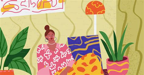 소파에 앉아있는 여성의 그림 벡터 Unsplash의 그림 이미지