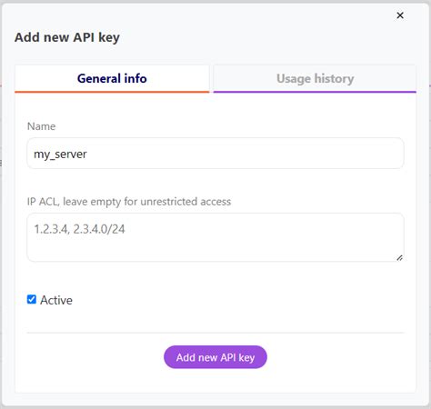 server api key management documentation and faq