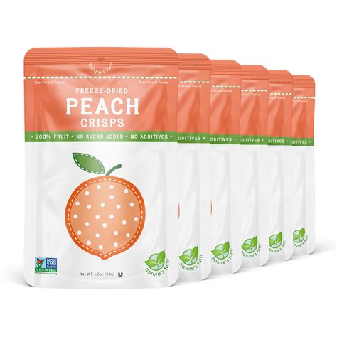 Freeze Dried Peach Crisps