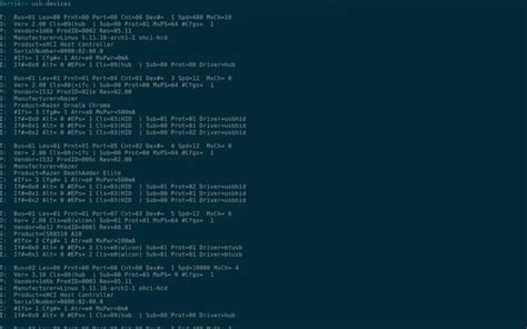 Ubuntu List USB Devices