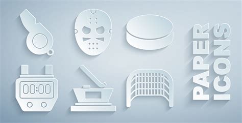 아이스하키 컵 챔피언 하키 퍽 스톱워치 골 마스크 휘슬 아이콘 설정 벡터 3차원 형태에 대한 스톡 벡터 아트 및 기타 이미지 3차원 형태 겨울 겨울 스포츠 Istock