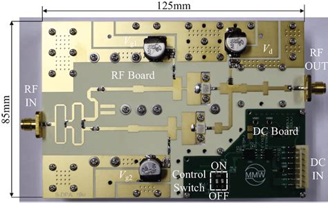 Photograph Of The Fabricated Switchable Doherty Power Amplifier Download Scientific Diagram