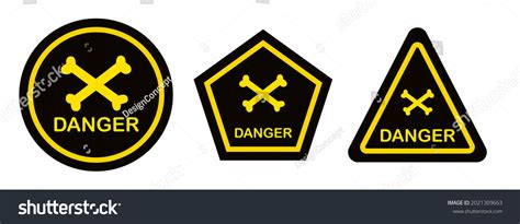 Danger Sing Symbol Vector Logo Icon Stock Vector Royalty Free 2021309663 Shutterstock