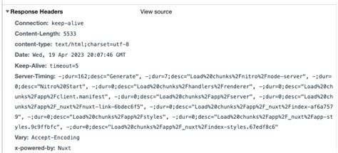Server Timing Headers Contain Url Encoding · Issue 1176 · Nitrojs