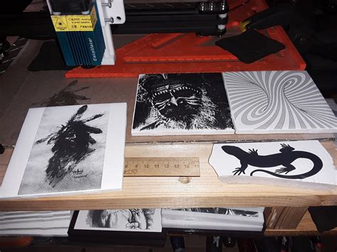 More Fun With Lasers Lightburn Dot Correction Ceramic Tile And Window Glass Community