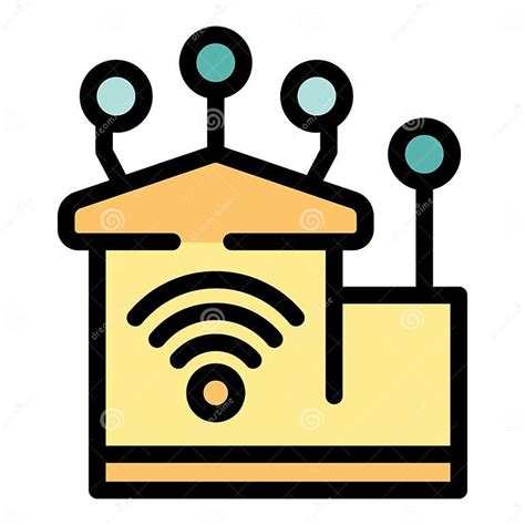 Smart Home Automation System Managing Devices Remotely Stock Vector