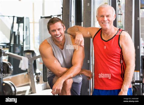 Man Senior Gym Guy Men Elderly Old Seniors Fitness Club