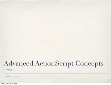 advanced action script ppt