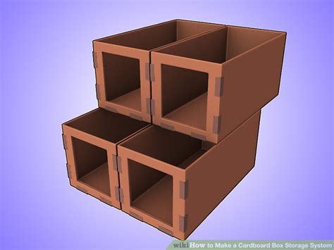 How To Make A Cardboard Box Storage System 4 Steps