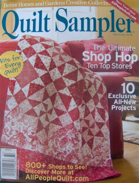 Quilt Sampler Fall Winter Quilting Magazine From Better Homes And Gardens New
