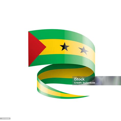 상투메 프린시페 국기 흰색 바탕에 벡터 일러스트 레이 션 국기에 대한 스톡 벡터 아트 및 기타 이미지 국기 기 대서양 제도 Istock