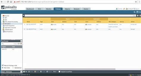 My Cybersecurity Journal Palo Alto Networks Firewall Ssl Tls Decryption