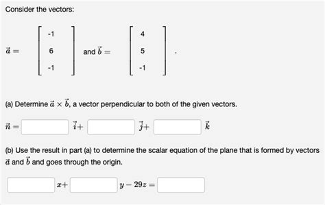 solved consider the vectors vec a [ 16 1] ﻿and
