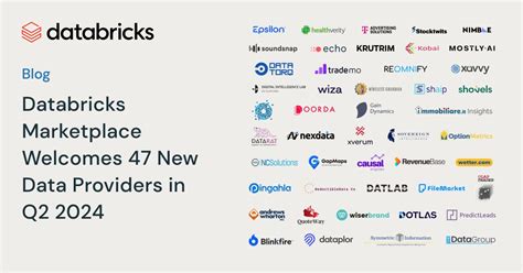 Databricks Marketplace Welcomes 47 New Data Providers In Q2 2024 Jason Pohl